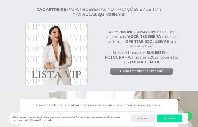 Cadastre na Lista VIP | Alayana PhotoArt v. 0